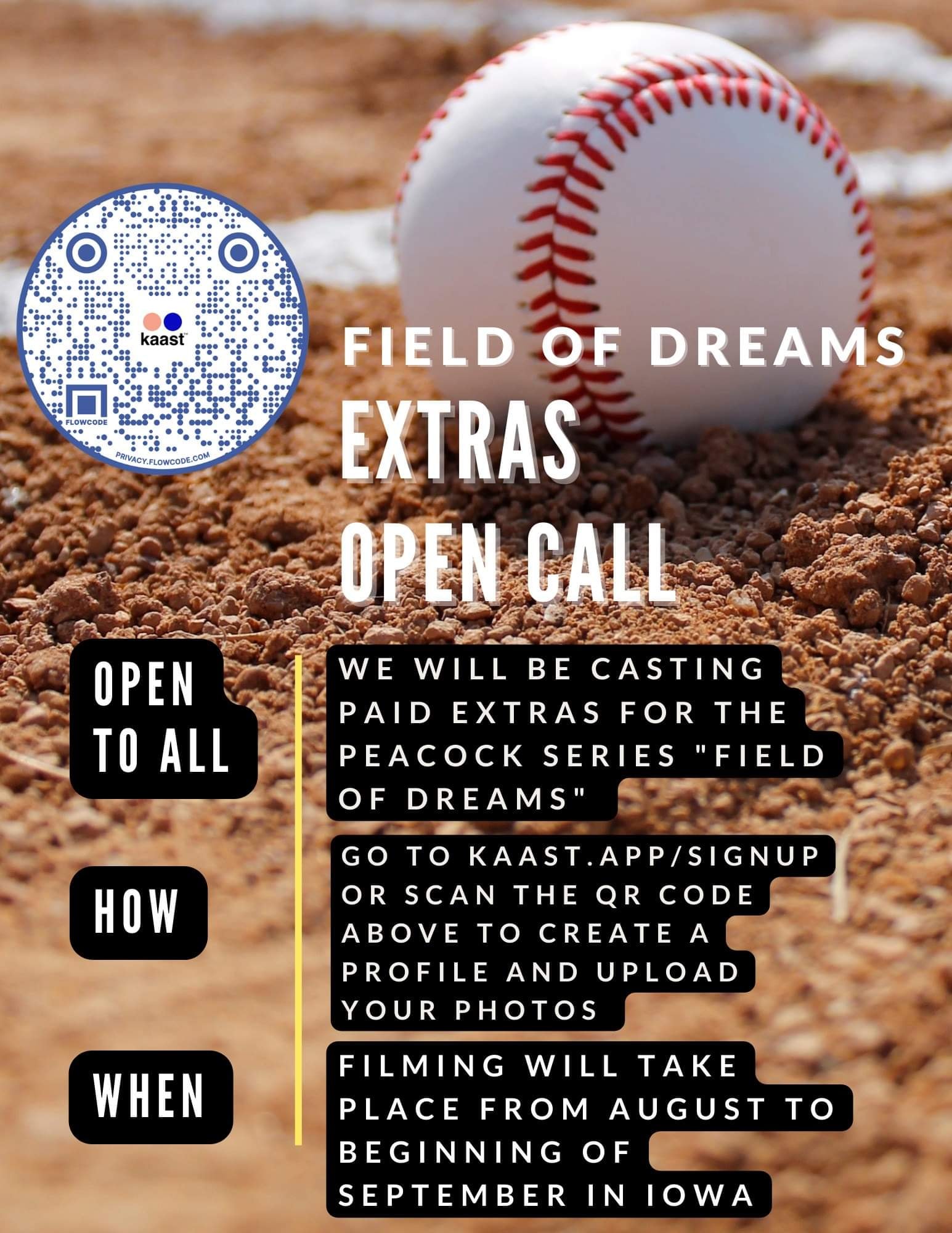 Field Of Dreams Series Extras Open Call KFMG 98 9 FM